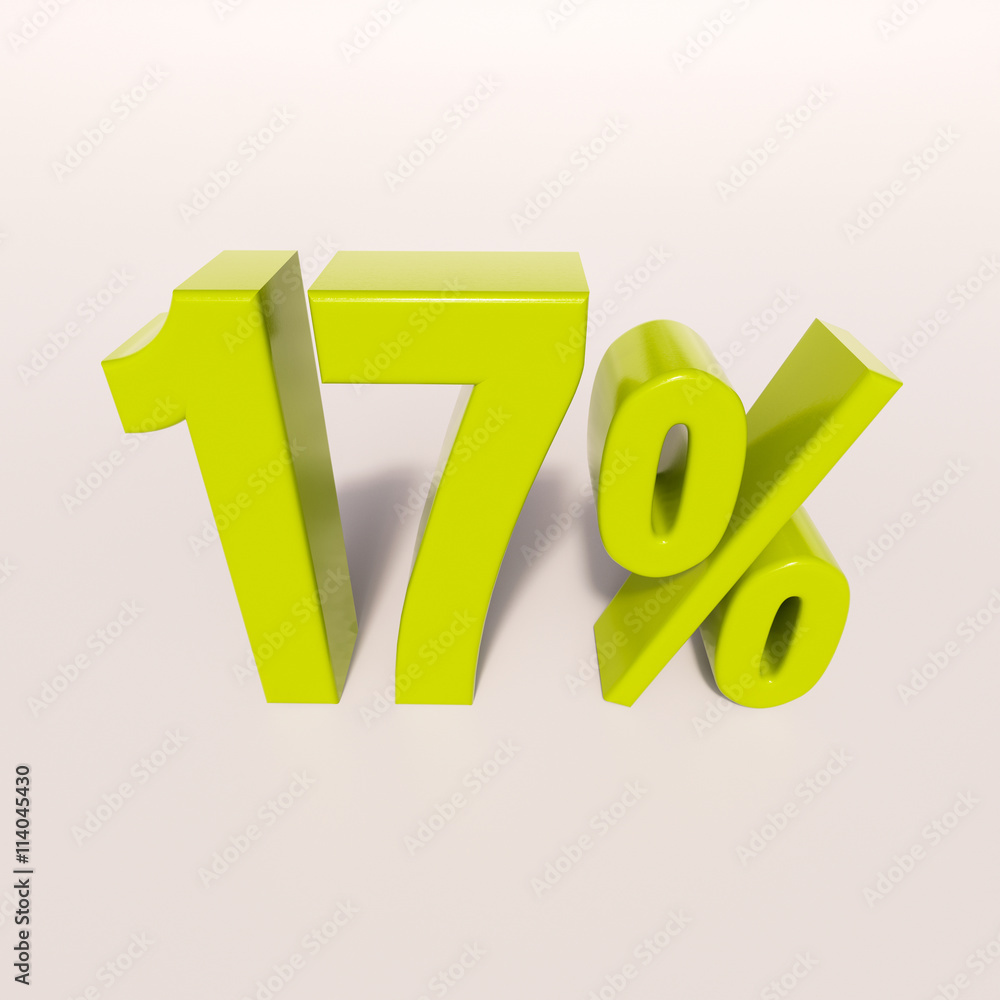 Percentage sign, 17 percent Stock Illustration | Adobe Stock