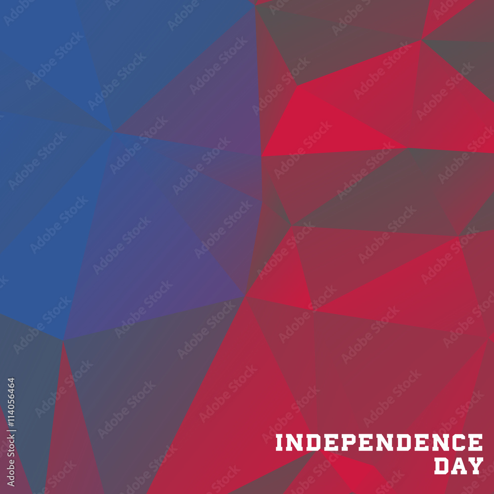 Independence Day low poly background. Vector illustration. Stock Vector ...