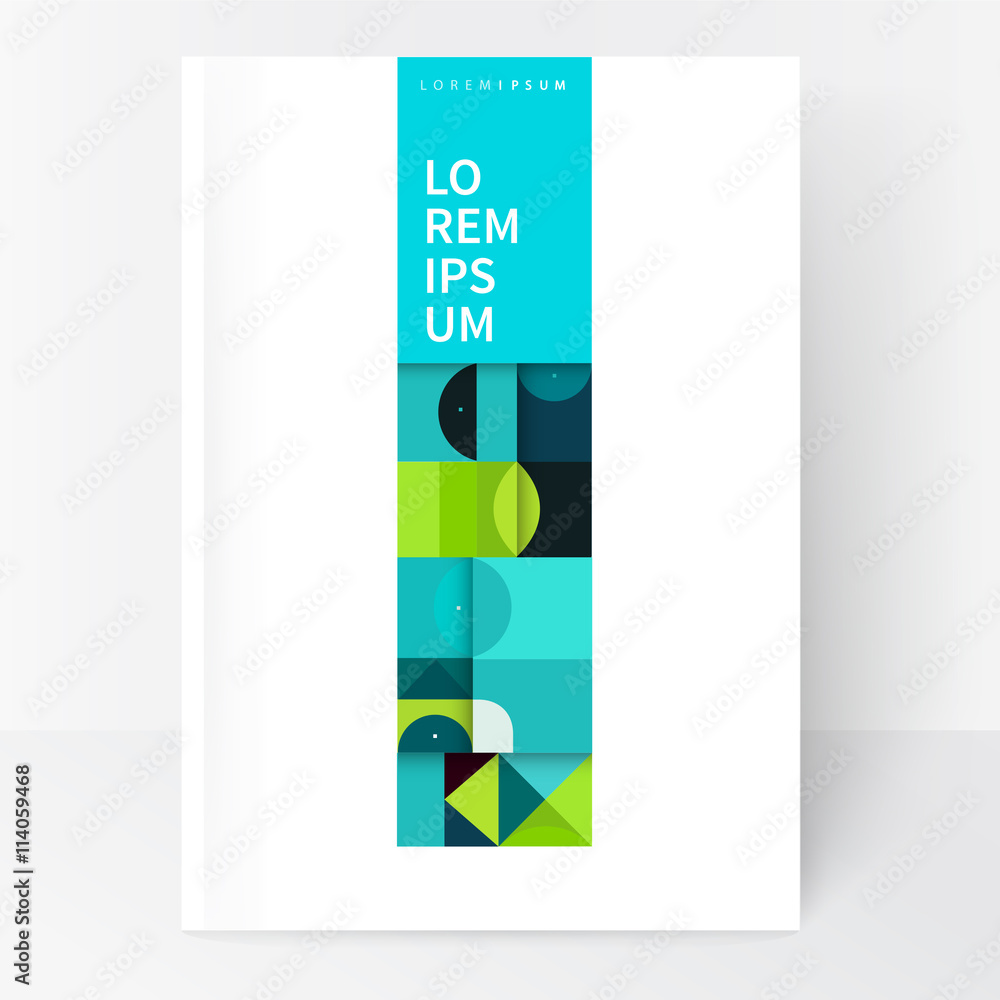 Vector book cover design creative concept catalogue, report, brochure ...