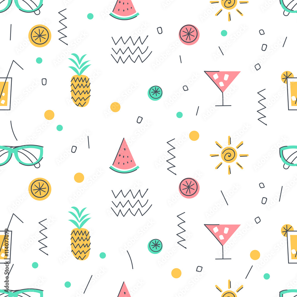 Summer pattern Stock Vector | Adobe Stock