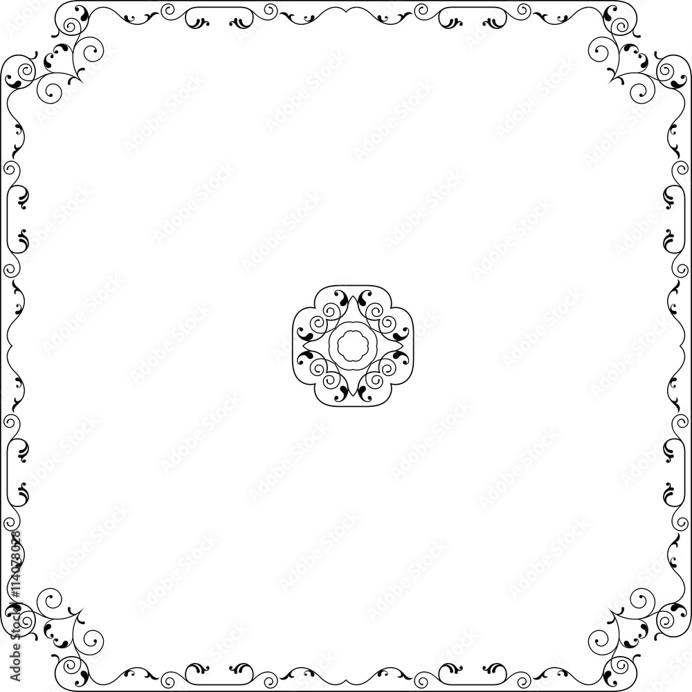 Frame Border Design Stock Vector | Adobe Stock