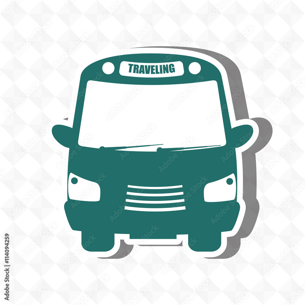 Vetor do Stock: travel by bus design, vector illustration eps10 graphic ...
