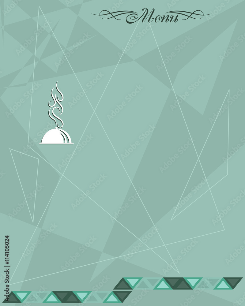 Menu Card Design Template Stock Vector | Adobe Stock