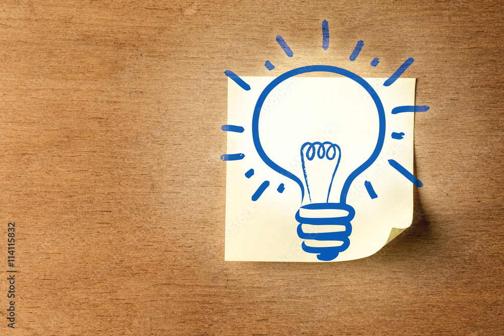 Light Bulb Sticky Notes