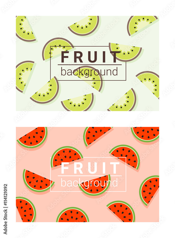 Colorful background with fruits, vector, illustration Stock Vector ...