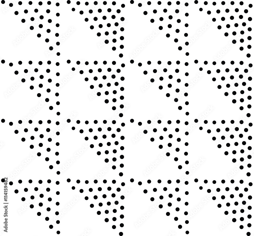 Vector geometric seamless pattern. Repeating abstract dots Stock Vector ...