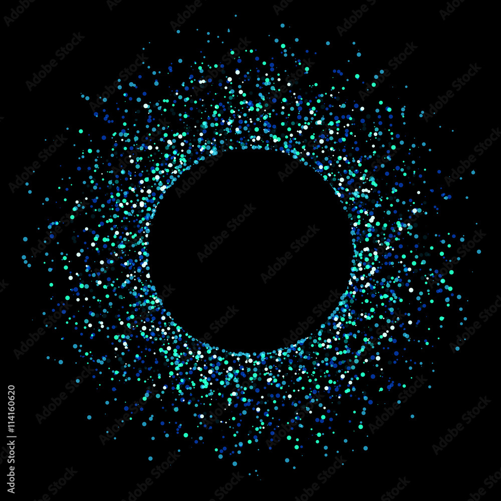 Blue Green Glitter Background