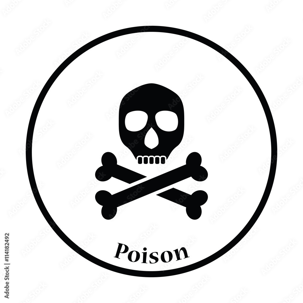 Vecteur Stock Poison sign icon | Adobe Stock