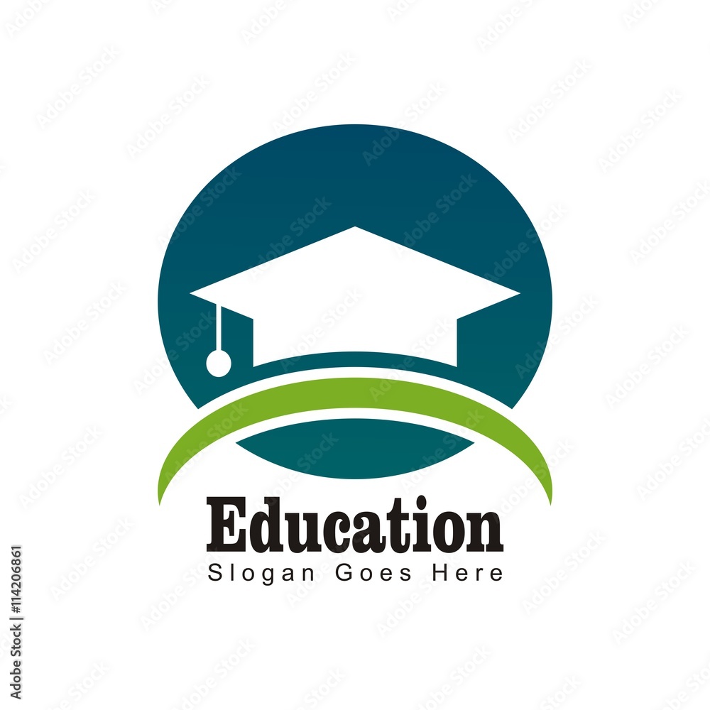 education logo study symbol graduation icon vector Stock Vector | Adobe ...