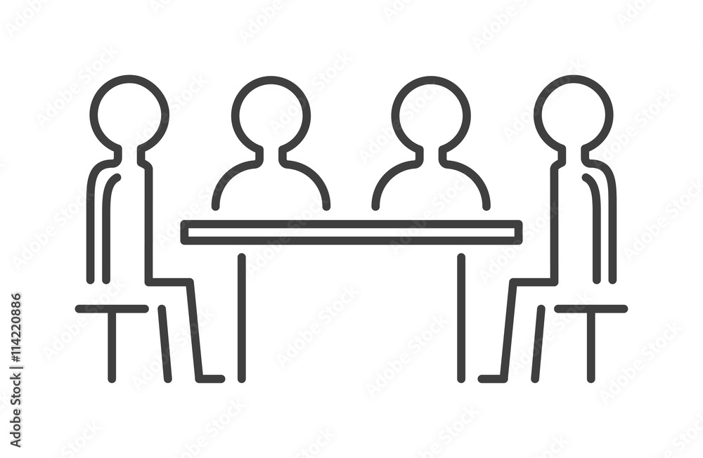 Business partner goup negotiations icon symbol success team agreement ...