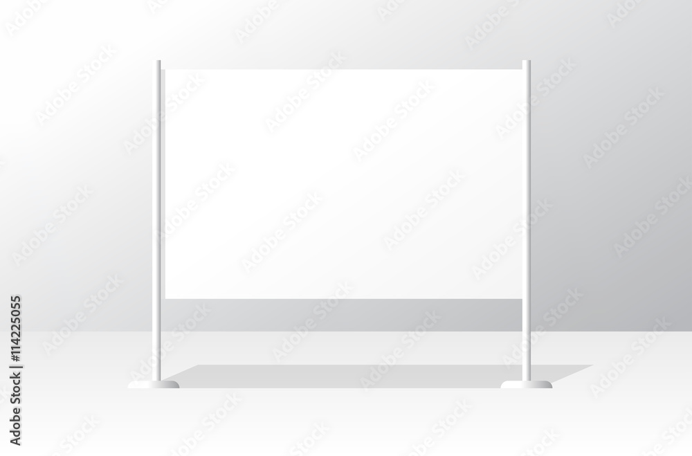 Advertising stand board banner template, sign board mockup ...