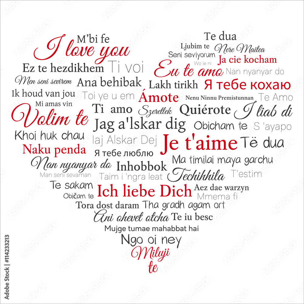 I Love You In Different Languages