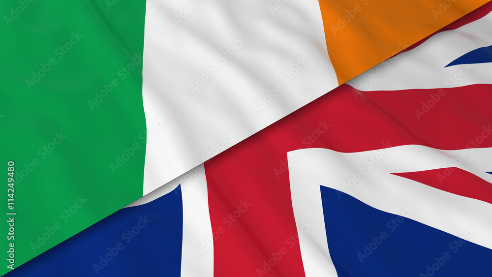 British Flag And Irish Flag One Direction