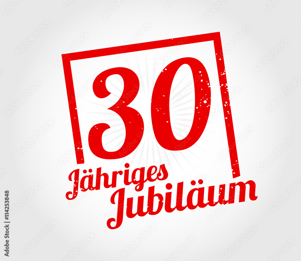Vetor de 30 Jahre Jubiläum stempel do Stock | Adobe Stock