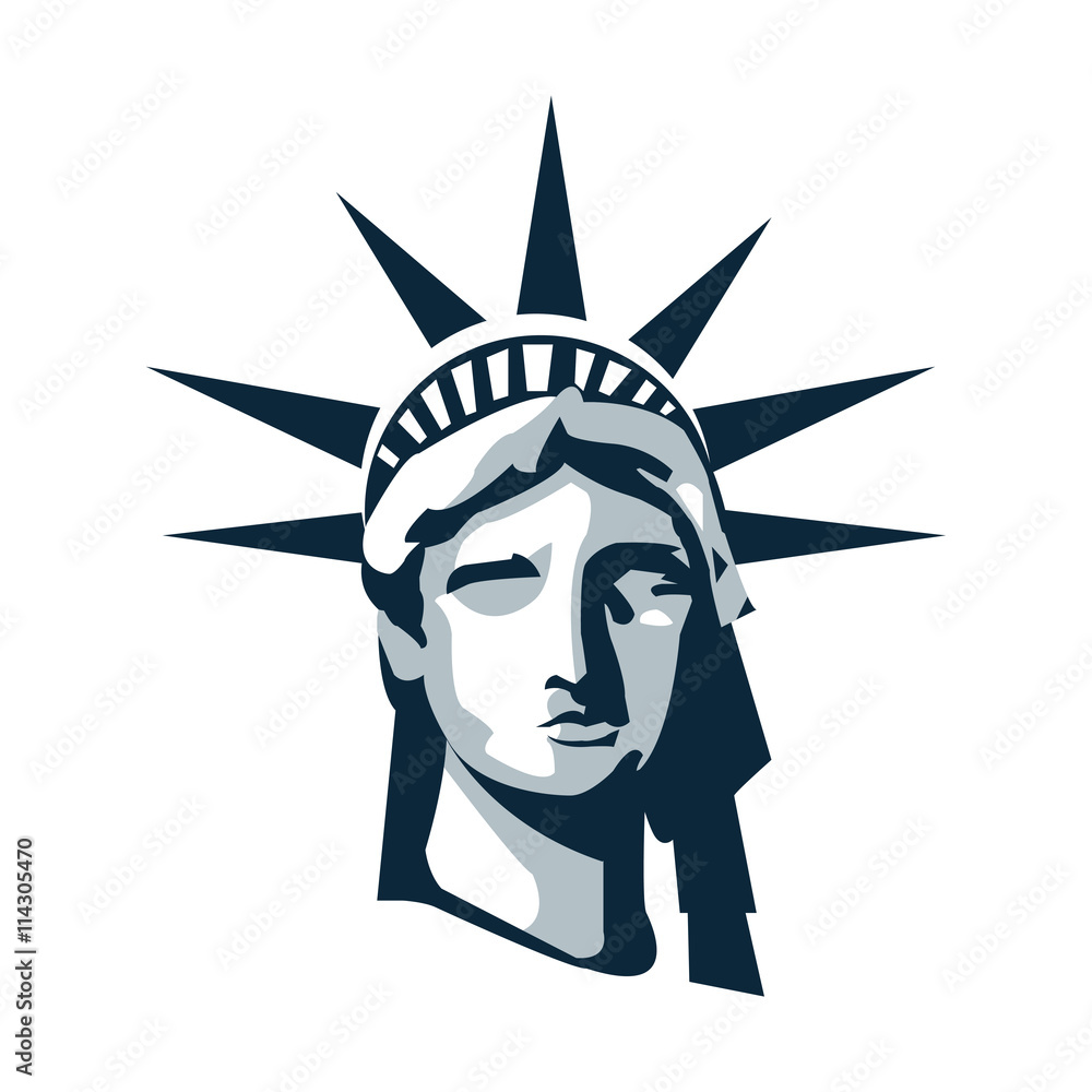 statue of liberty icon Stock Vector | Adobe Stock