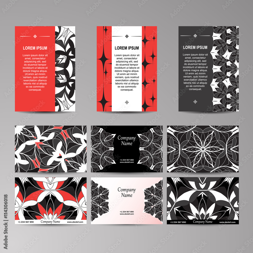 Set of vector design templates Stock Vector | Adobe Stock