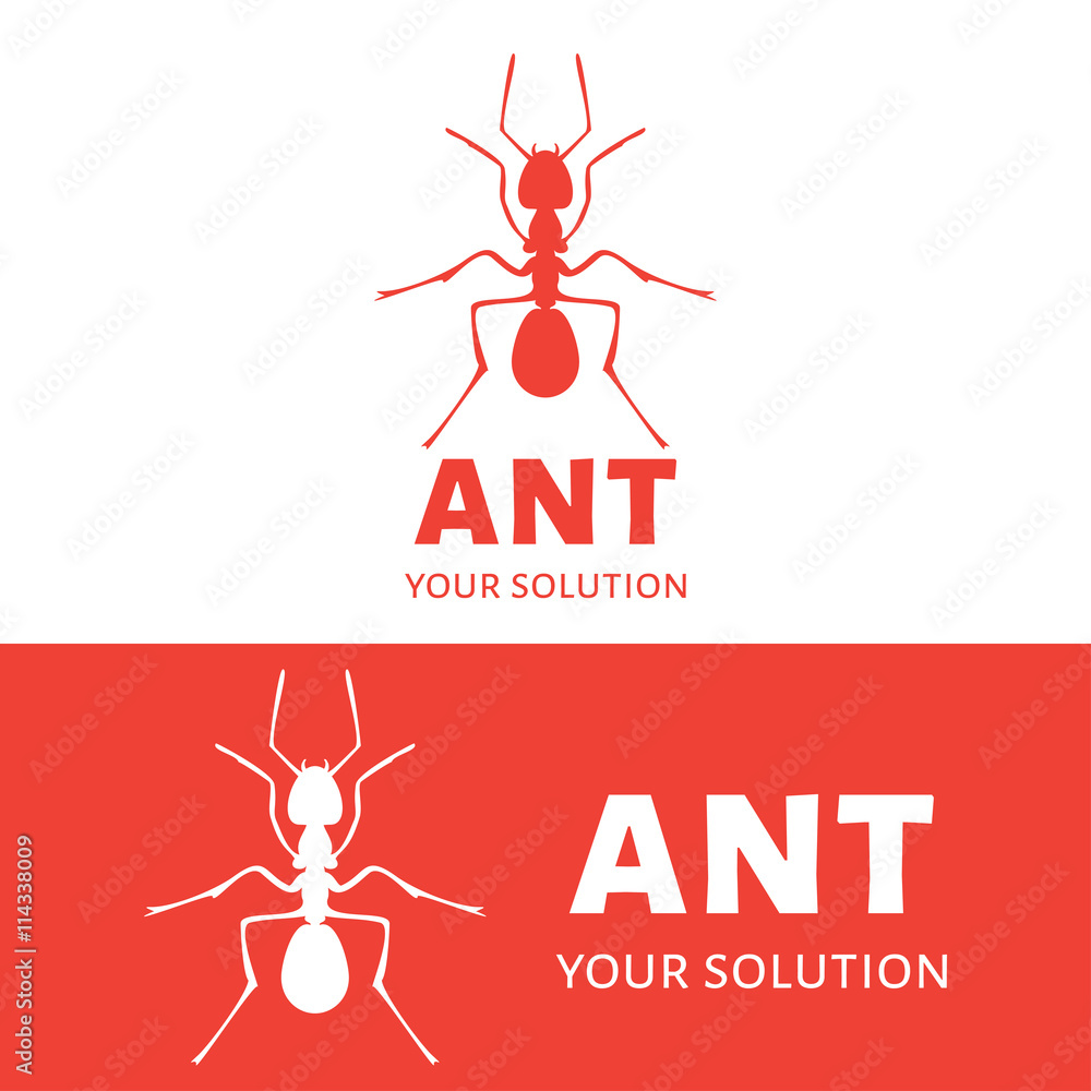 Vector logo ant. Brand's logo in the form of an ant Stock Vector ...