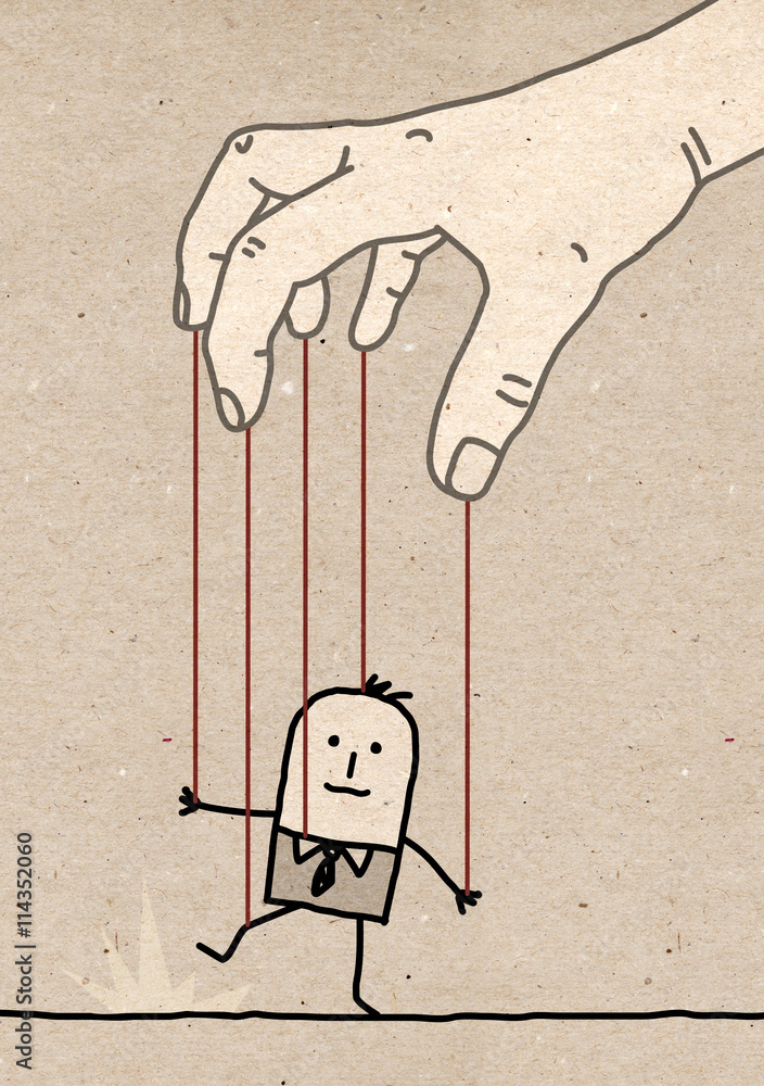 Big hand - puppet Stock Illustration | Adobe Stock