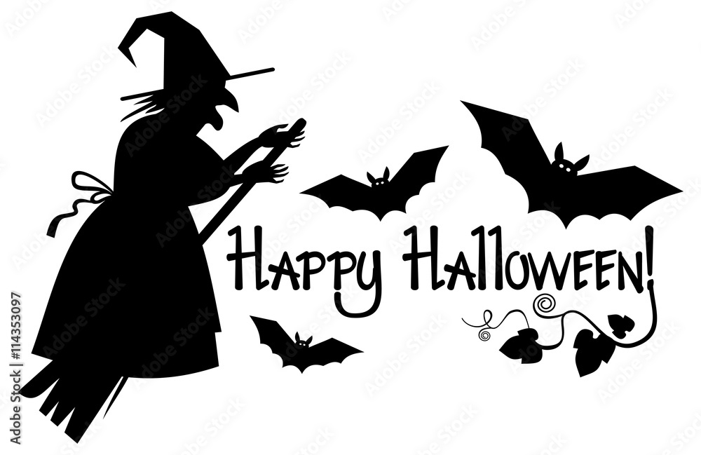 Halloween Flying Witch Clip Art