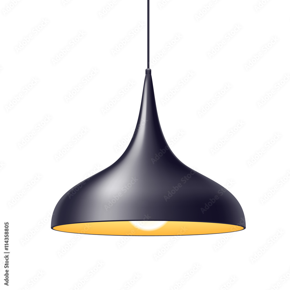 Pendant light lamp vector illustration. Stock Vector | Adobe Stock