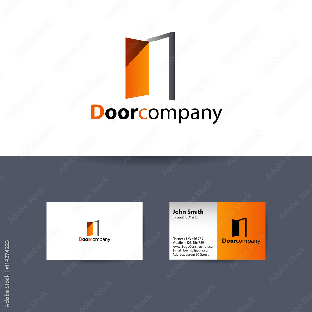 The Door company logo Stock Vector | Adobe Stock