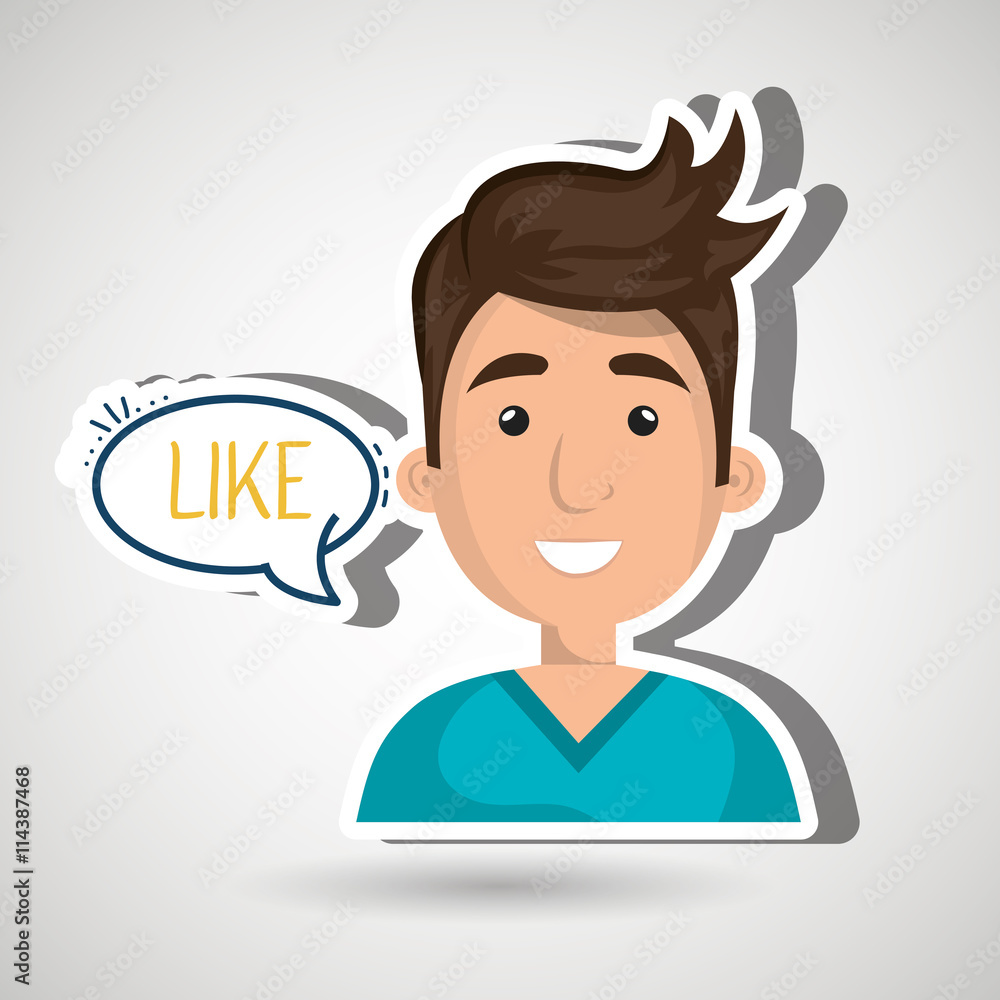 people talking design, vector illustration eps10 graphic Stock Vector ...