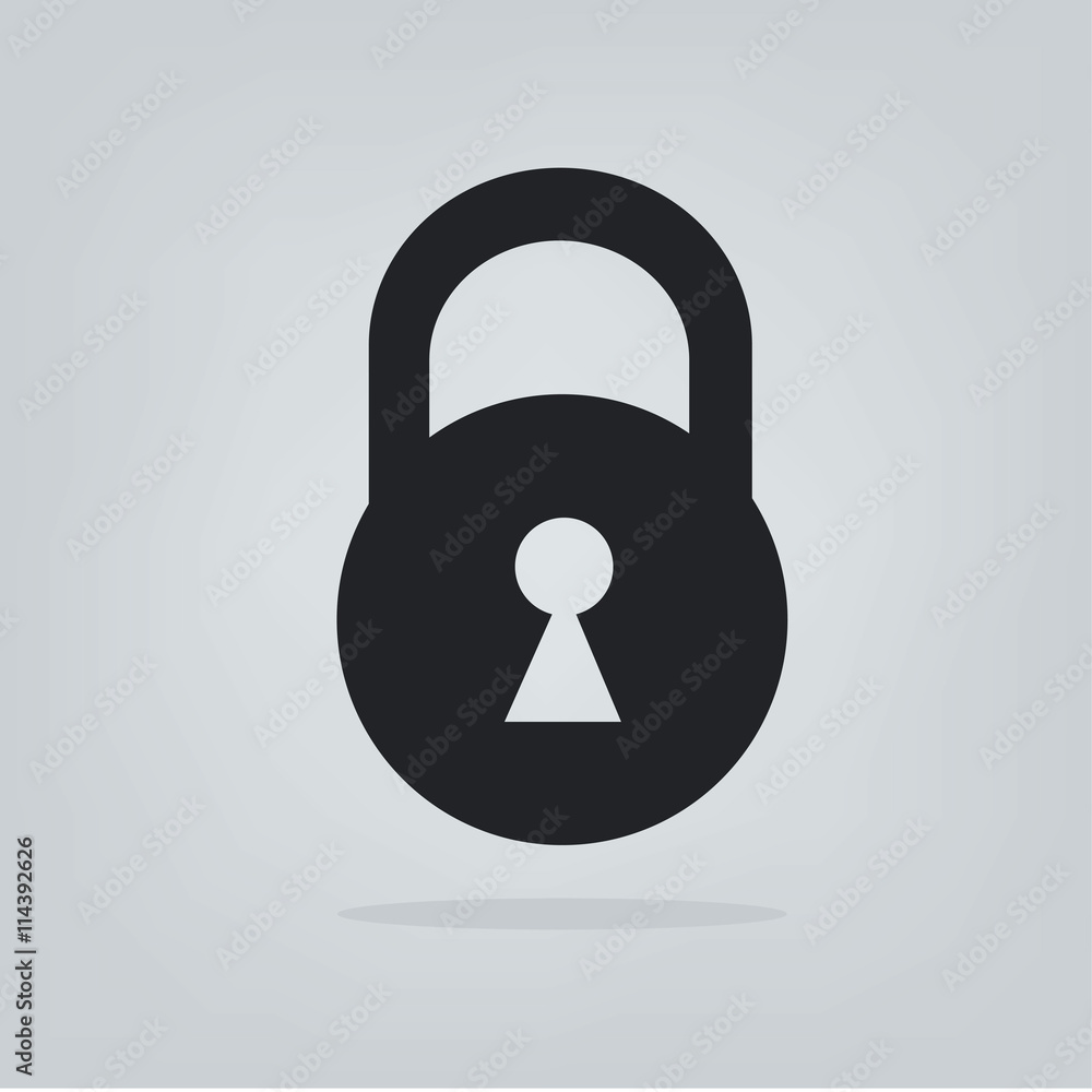 lock circle, icon, eps, vector Stock Vector | Adobe Stock