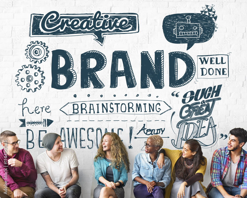 Brand Branding Advertising Commercial Marketing Concept Stock Photo ...