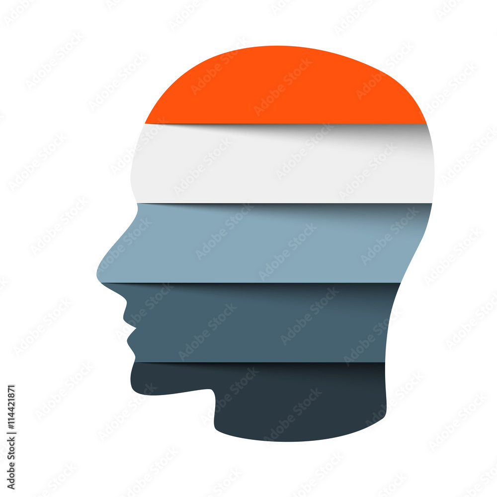 brain infographic. Template for human head diagram, graph, presentation ...