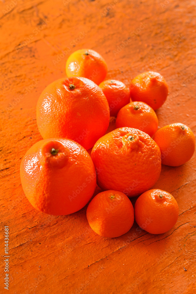 fresh mandarines Stock-Foto | Adobe Stock