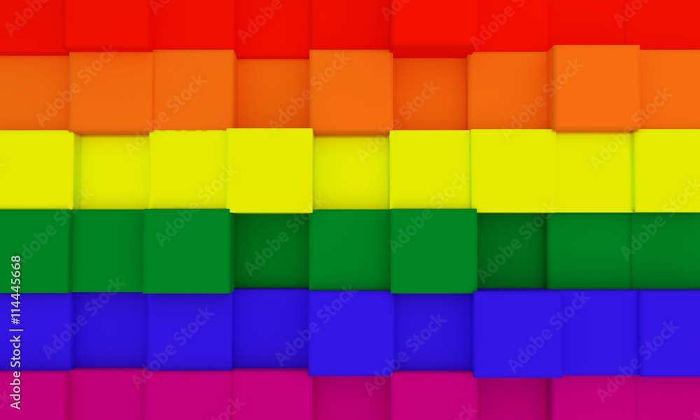 LGBTQ+ Cubes Background Stock Illustration | Adobe Stock