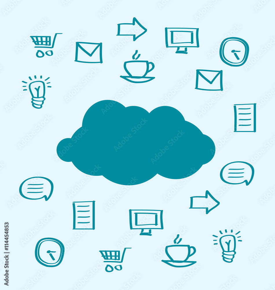 cloud background Stock Illustration | Adobe Stock