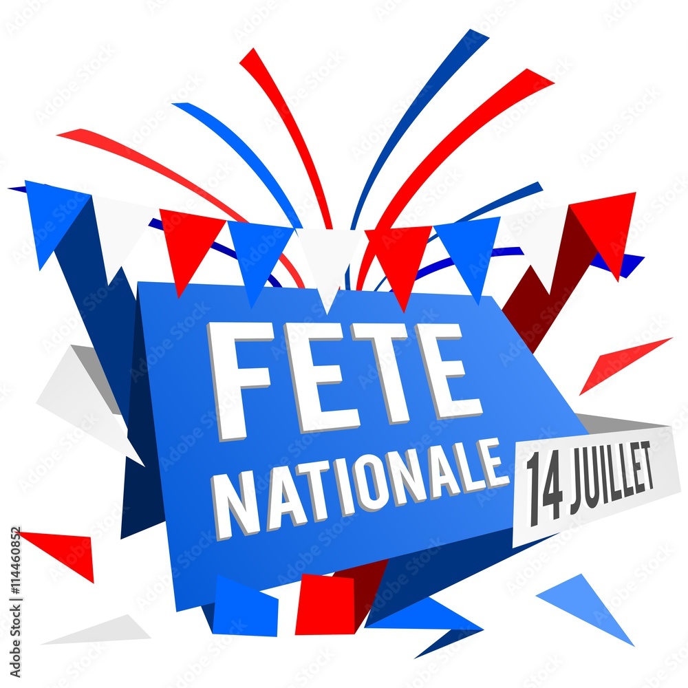 14 juillet - Fête nationale française Stock Vector | Adobe Stock