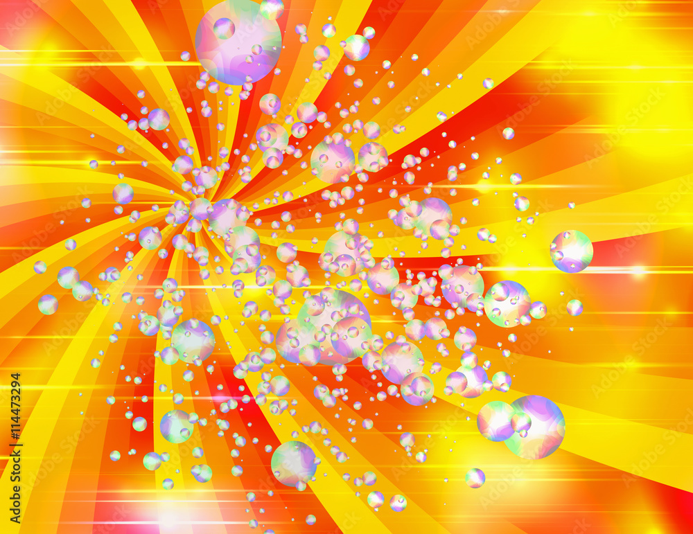 sunshine bubbles backgrounds Stock Illustration | Adobe Stock