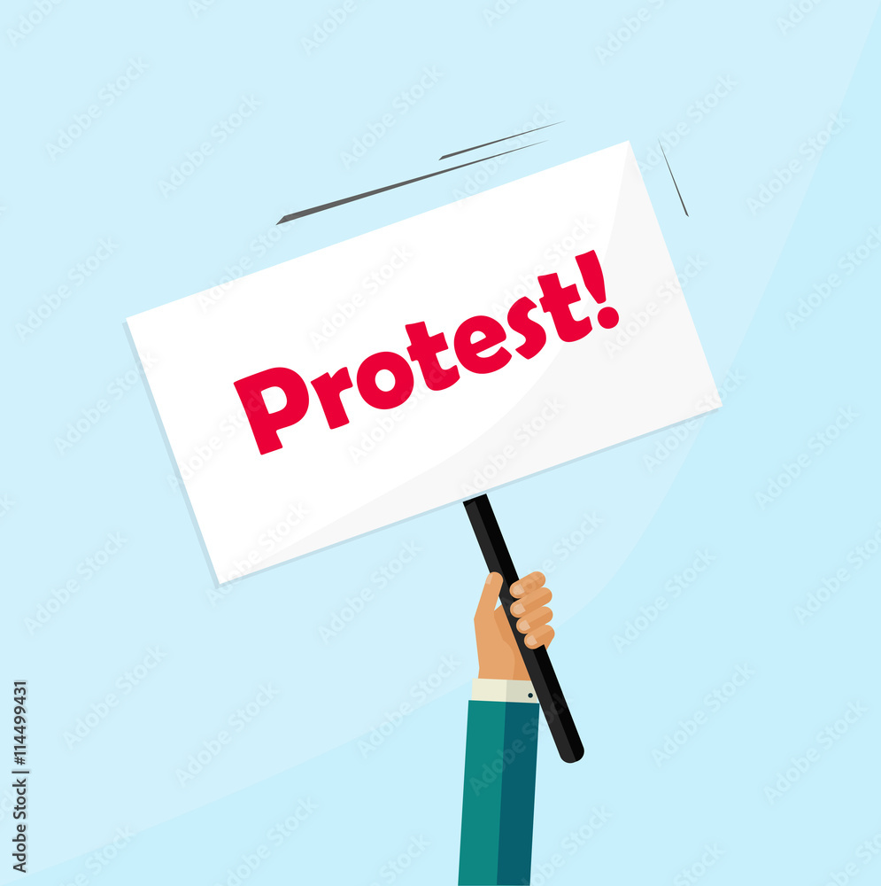 Protest Sign Vector