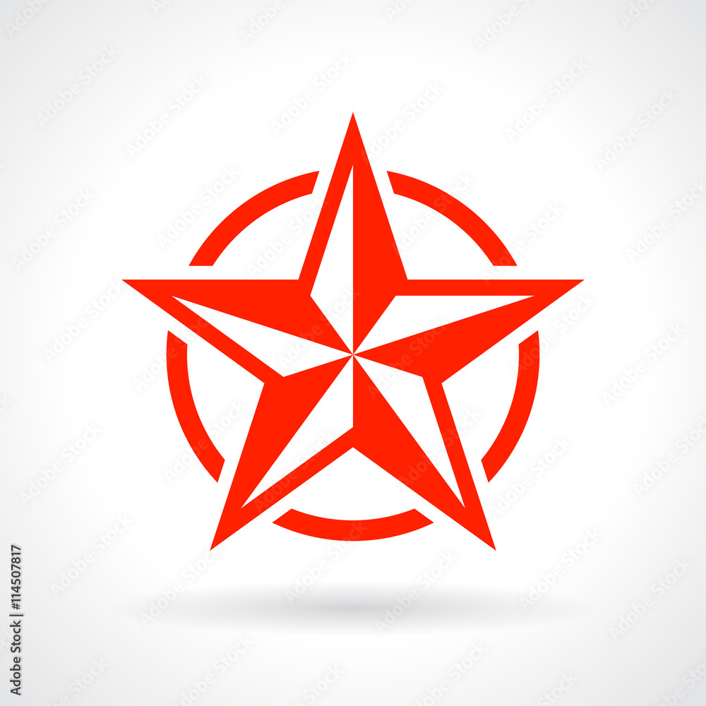 Red star icon Stock Vector | Adobe Stock