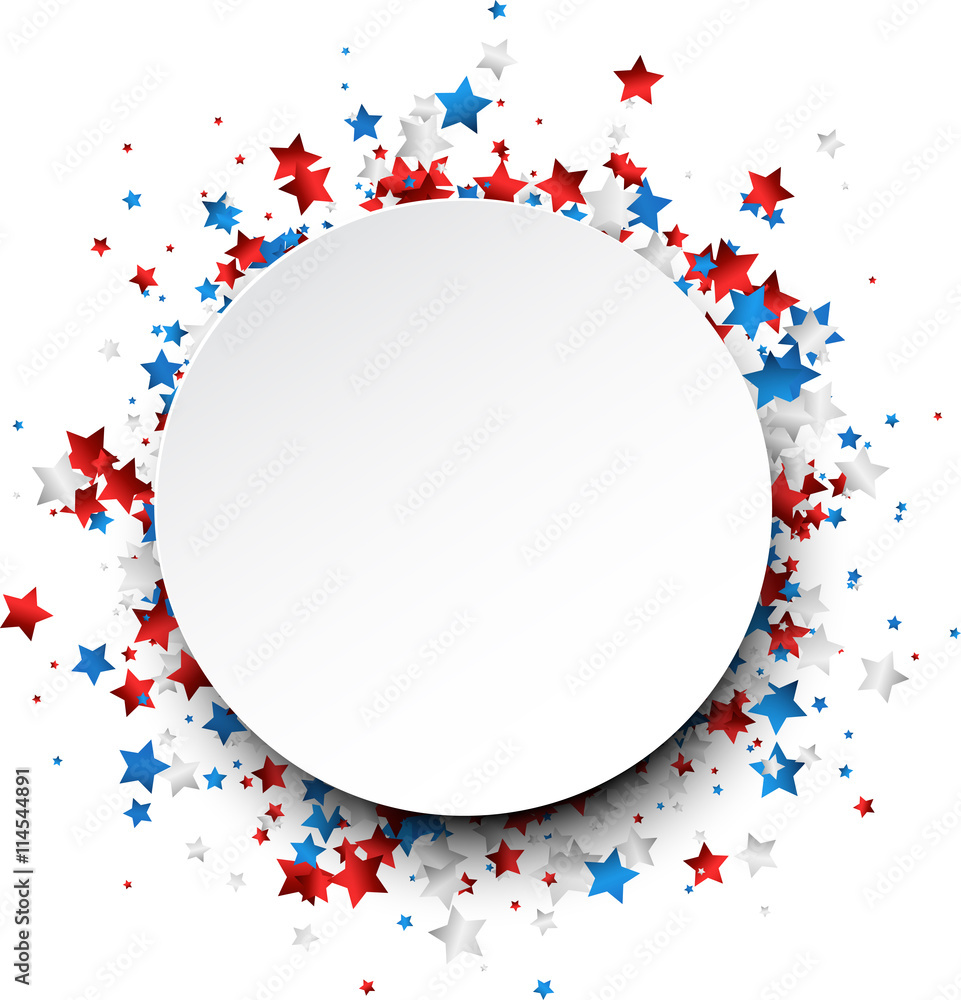 Round background with stars. Stock Vector | Adobe Stock