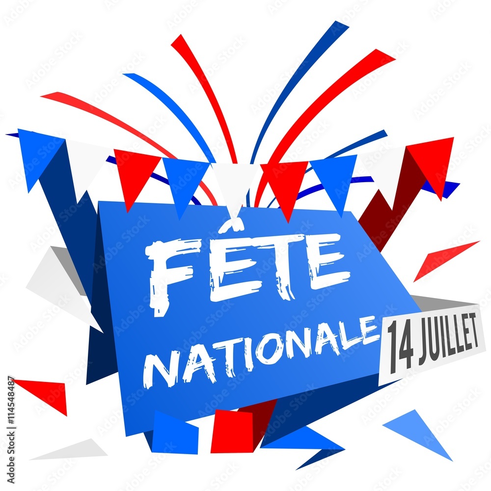 14 juillet - Fête nationale française Stock Vector | Adobe Stock