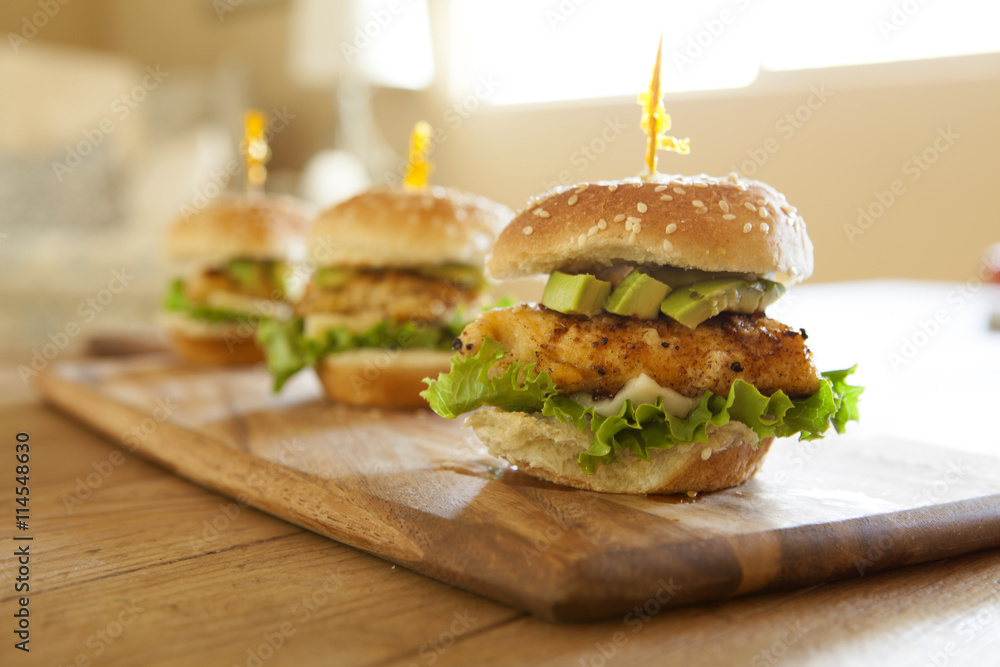 Chicken Sliders Stock Photo | Adobe Stock