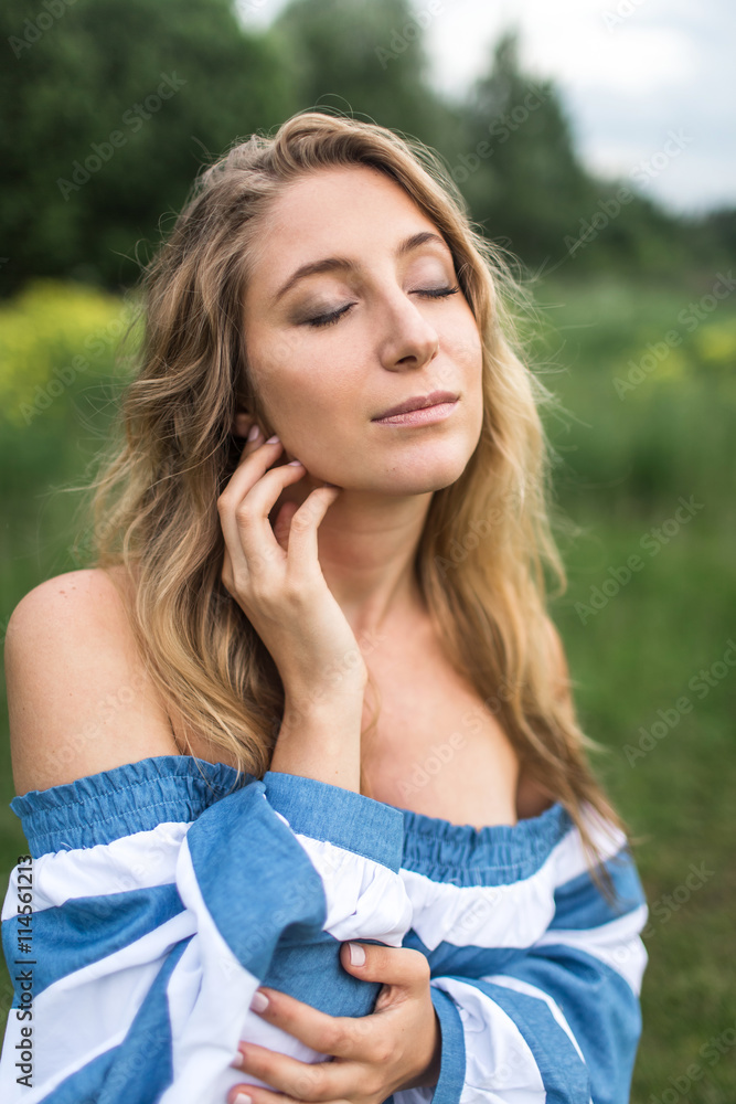 portrait of a beautiful and happy girl Stock Photo | Adobe Stock