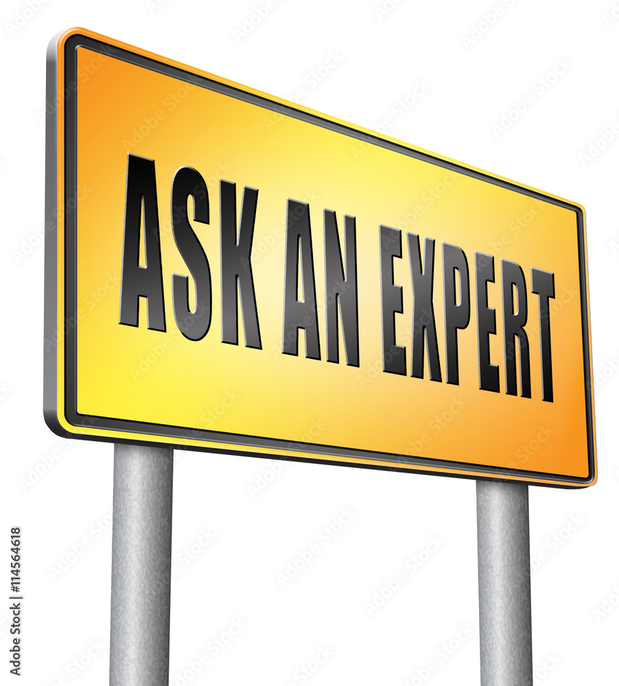 Ilustração do Stock: Ask an expert, professional expertise. Advice from ...