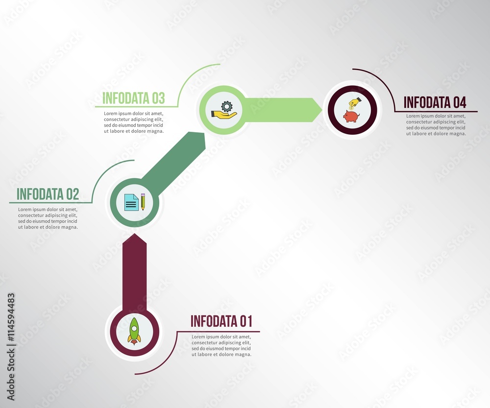 Infographic Template. Data Visualization. Can be used for workflow ...