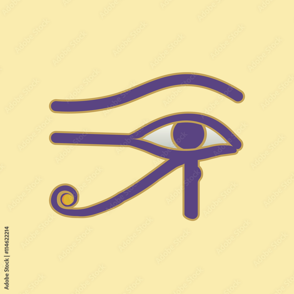 Eye of Horus. Pharaoh Symbols, Realistic Icon Stock Vector | Adobe Stock