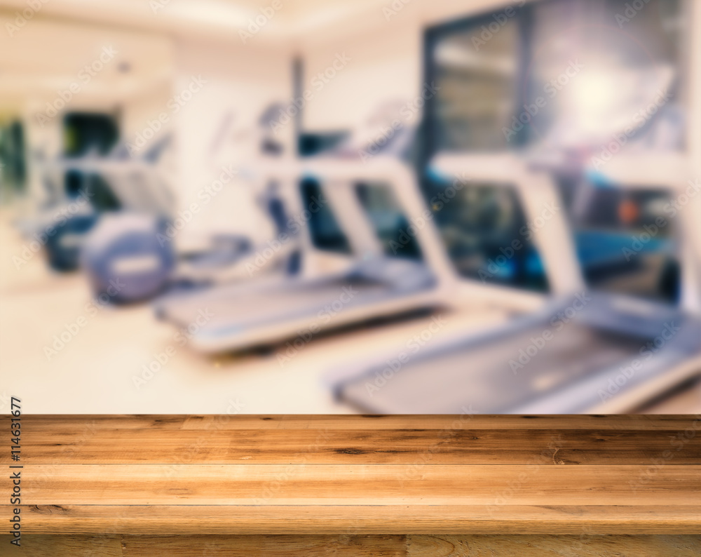 wooden floor with workout gym background Stock Photo | Adobe Stock