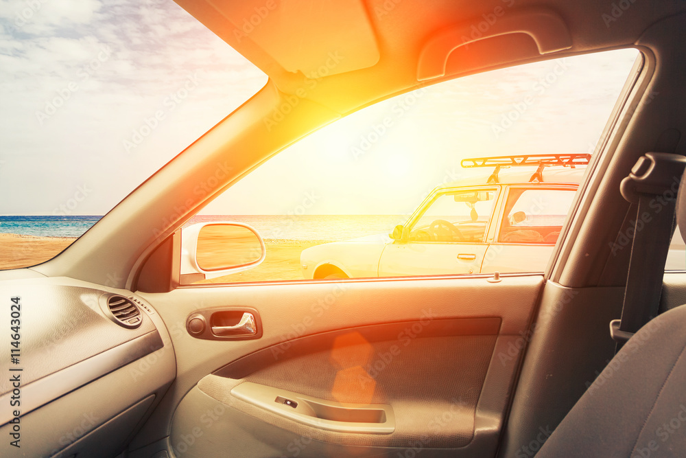Interior of car Stock Photo | Adobe Stock