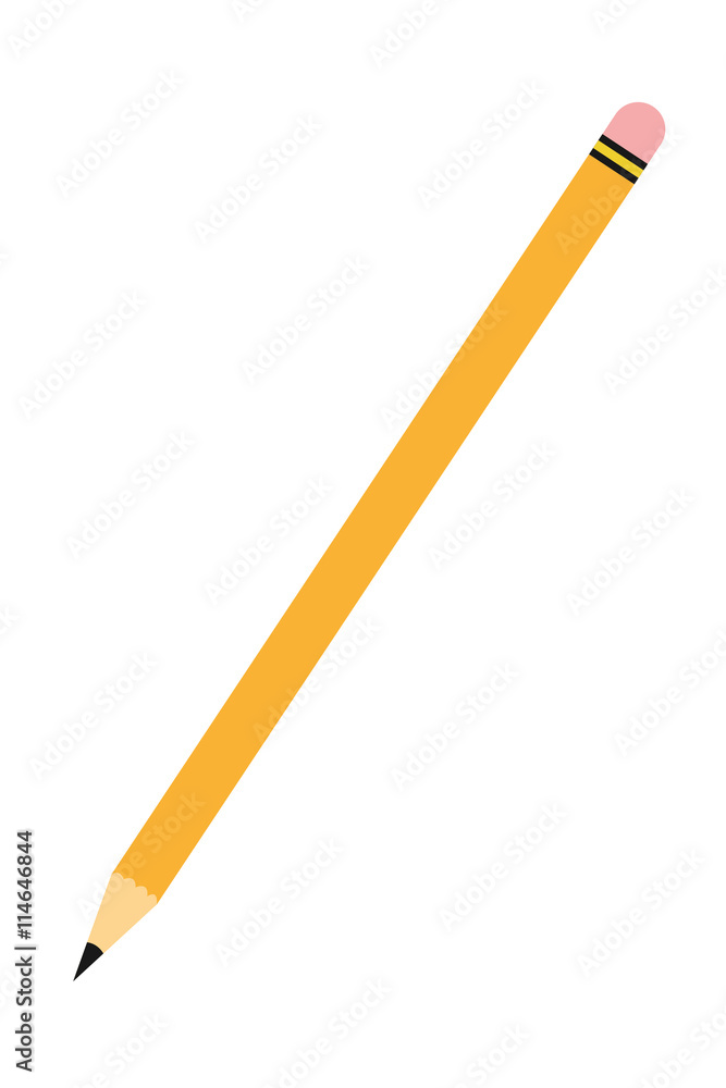 single pencil icon Stock Vector | Adobe Stock