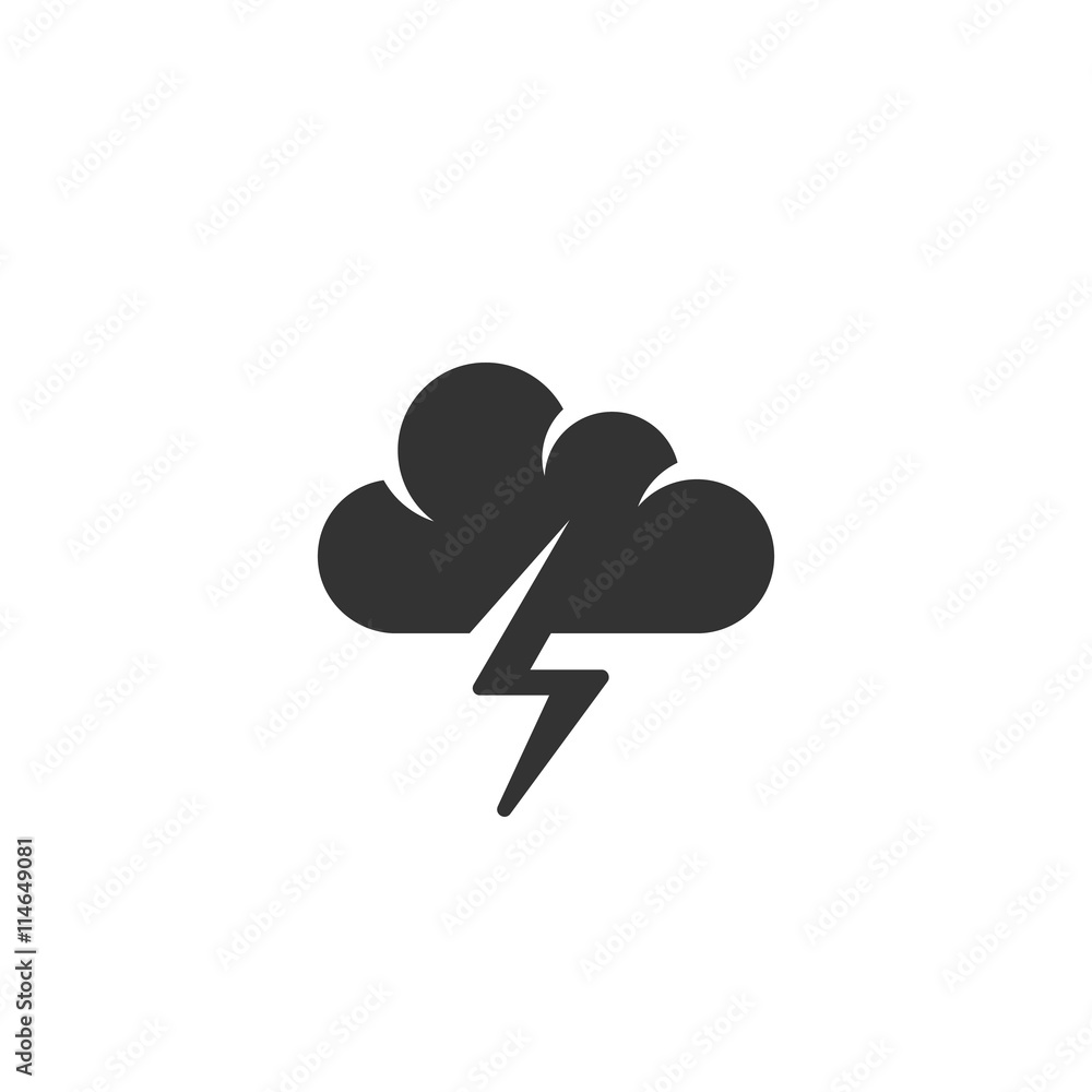 Vector Storm icon isolated on a white background Stock Vector | Adobe Stock