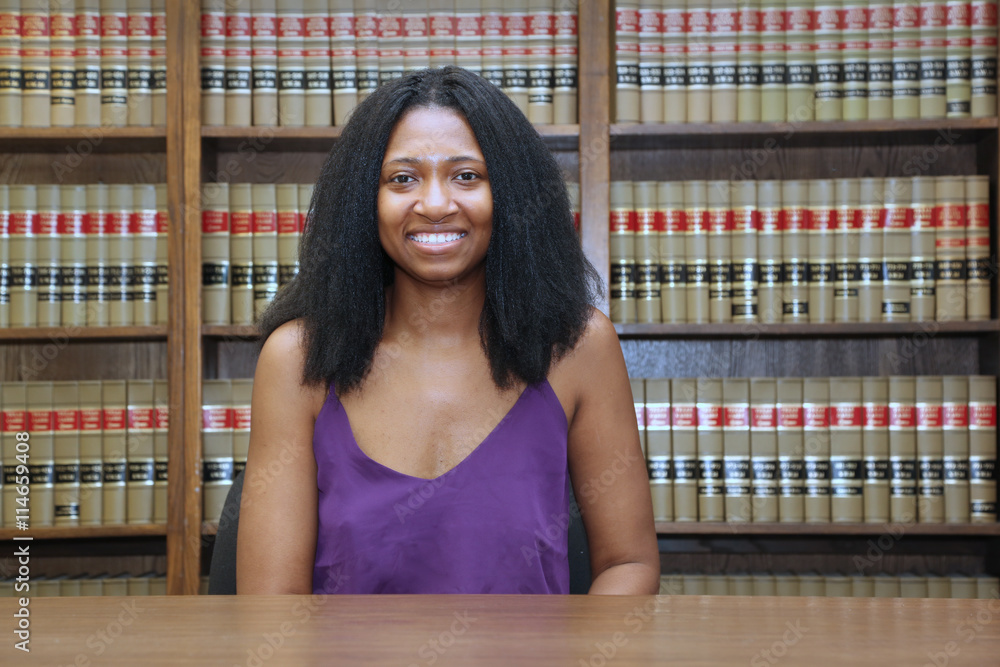 Young attractive ethnic female law student Stock Photo | Adobe Stock