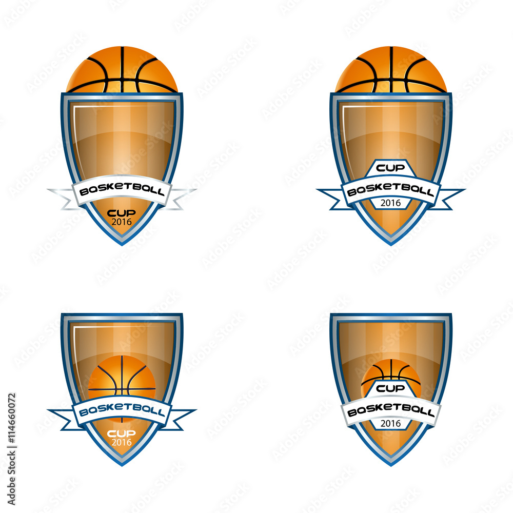 basketball logo for the team and the cup Stock Vector | Adobe Stock