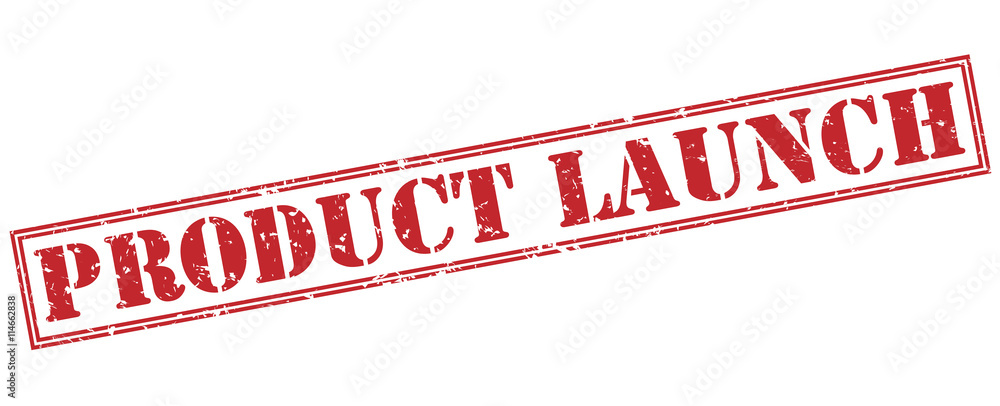 product launch red stamp on white background Stock Illustration | Adobe ...